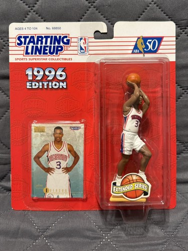 1996 Starting Lineup ALLEN IVERSON Figure NBA Basketball Sixers SLU ...