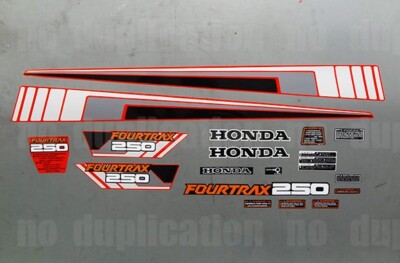 1985 85' Fourtrax 250 graphics decals ATV 18pc Stickers Kit Quad | eBay