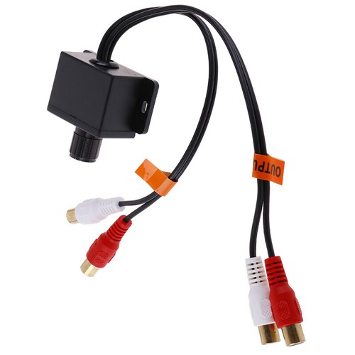 Car Home Audio Amplifier Bass RCA Gain Level Volume Control Knob .z ...