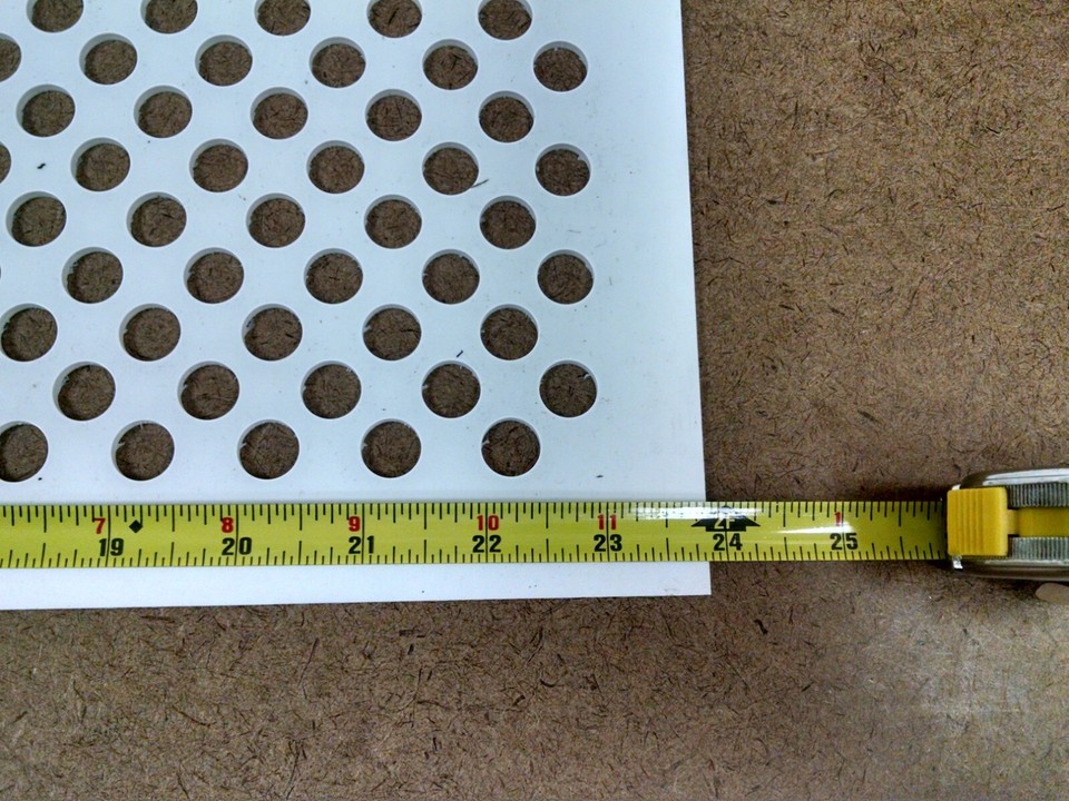 2'x2' White Plastic Perforated Ceiling Tile with 1/2" holes-2pack | eBay