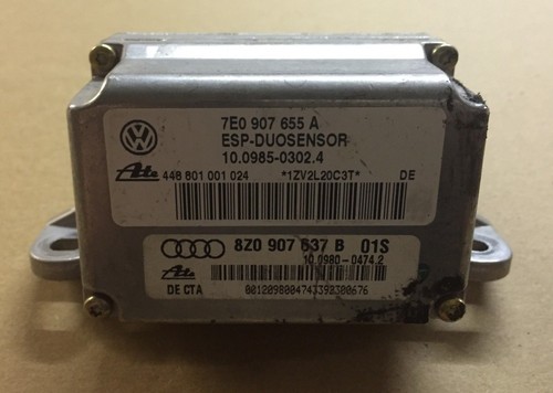 AUDI A2 YAW DUO LAT DUAL LATERAL ACCELERATION SENSOR 8Z0907637B 8Z0 907 ...