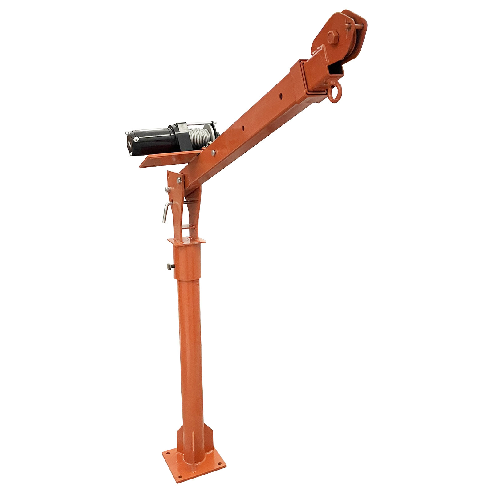 Winch Crane Davit Crane 360 Swivel Electric 1100lbs Lift Rotation Arm ...