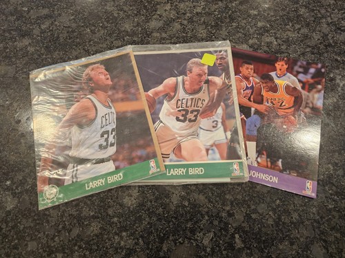 1990 NBA Hoops Action Photos 8x10. Larry Bird, Magic Johnson. Lot Of 3 ...