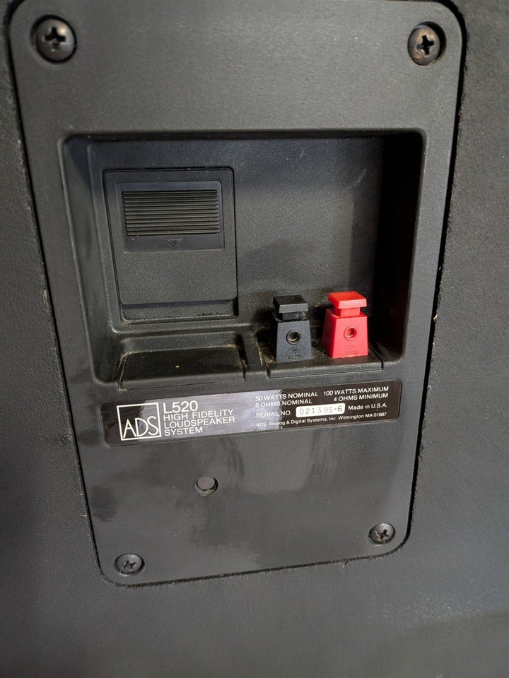 *READ DESC.* VINTAGE ADS SPEAKER L520 HIGH FIDELITY LOUDSPEAKER *Pair ...