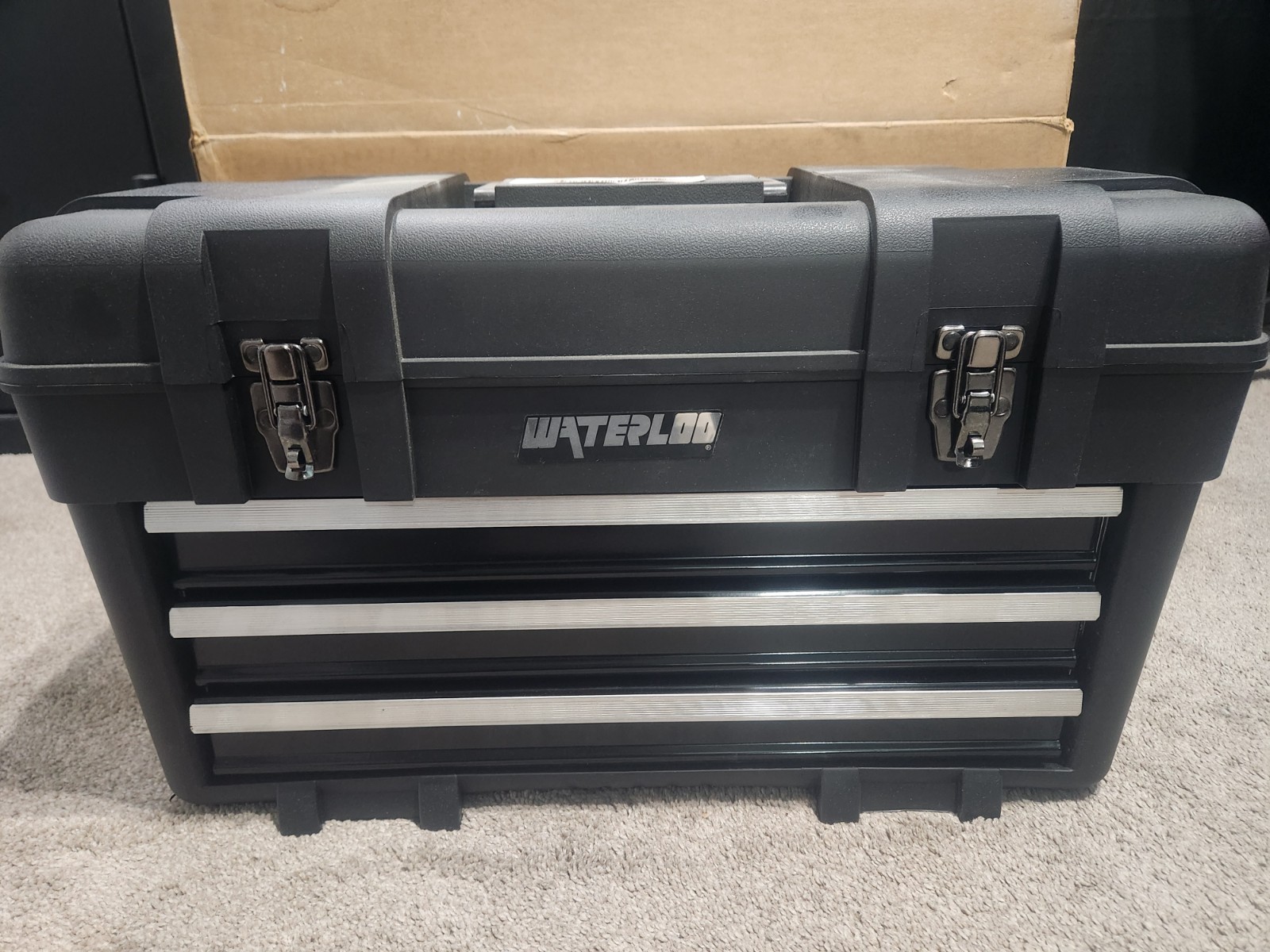 Waterloo PP-2314BK 3 Drawer Toolbox/Portable Chest | eBay