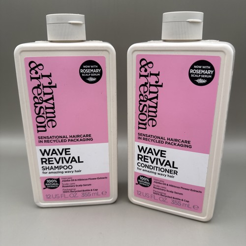 Rhyme & Reason ~ Wave Revival ~ Shampoo And Conditioner Set 12 oz Each ...