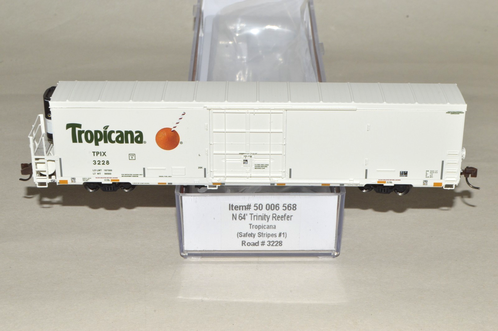 N scale Atlas Tropicana Orange Juice Trinity 64' Trincool reefer car ...