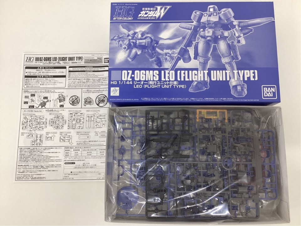 BANDAI HG 1/144 OZ-06MS LEO FLIGHT UNIT TYPE Plastic Model Kit Gundam F ...