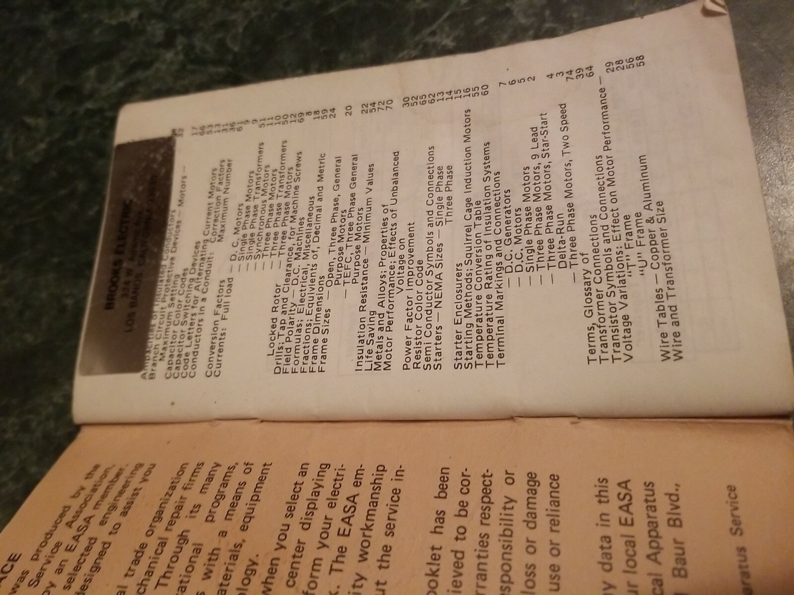 Vintage 1982 EASA Electrical Engineering Pocket Handbook Book USA | eBay