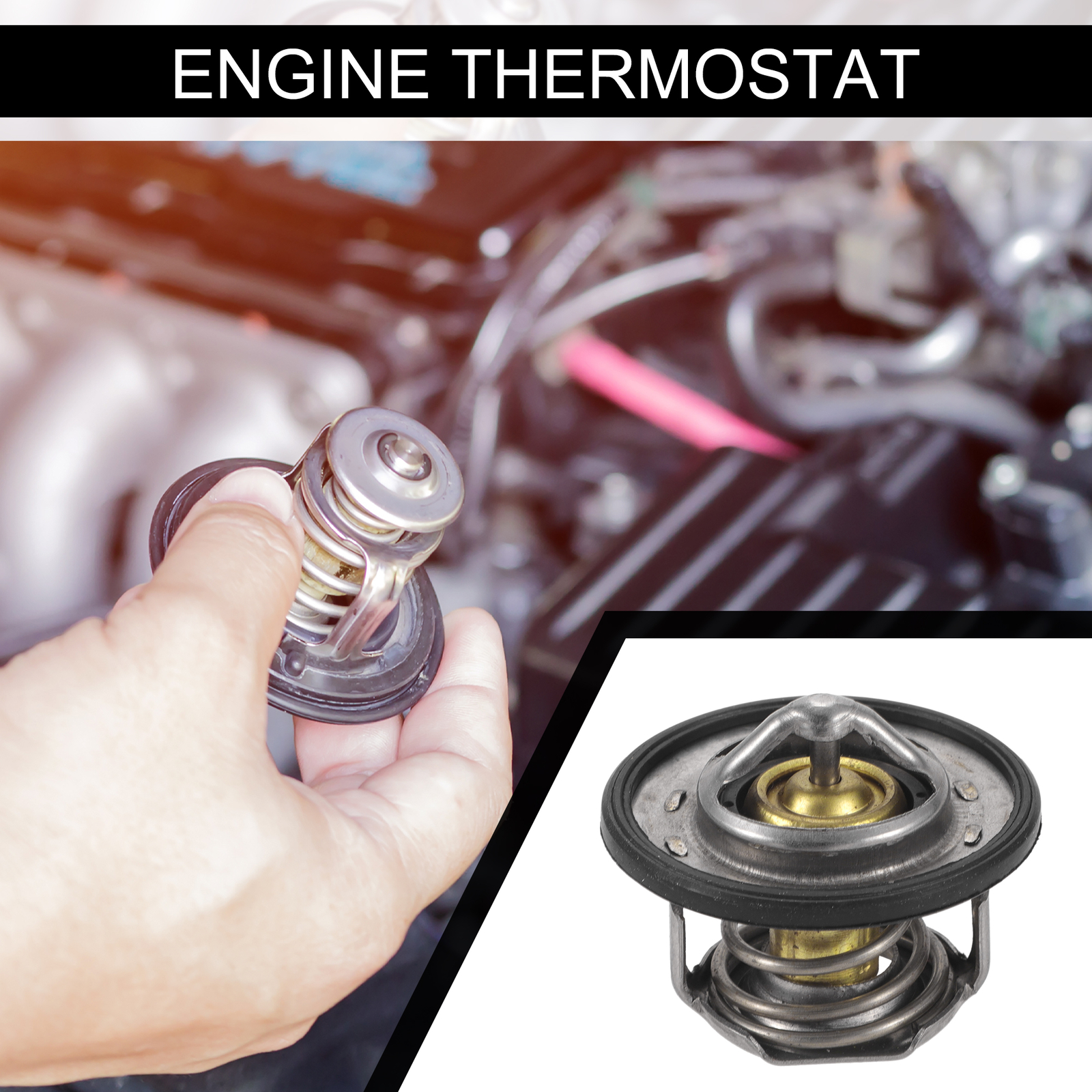 Engine Coolant Thermostat for Mitsubishi Mirage 2017-2022 1305A280 1 ...