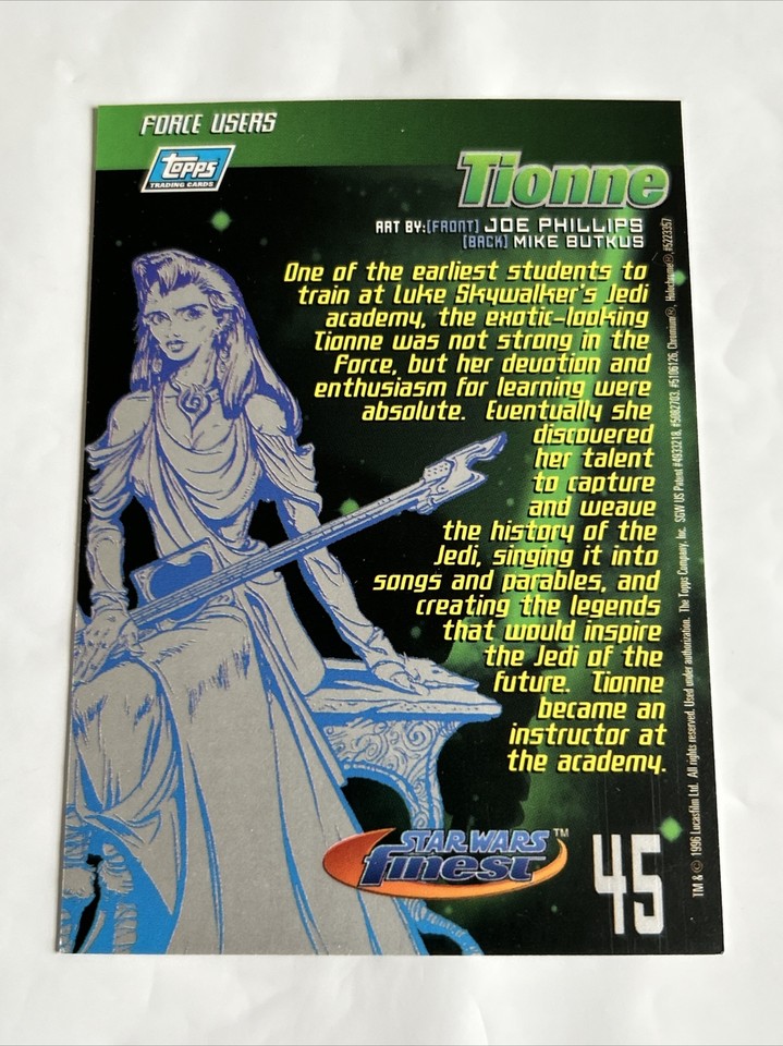 1996 Topps Finest Chromium Star Wars #45 TIONNE | eBay