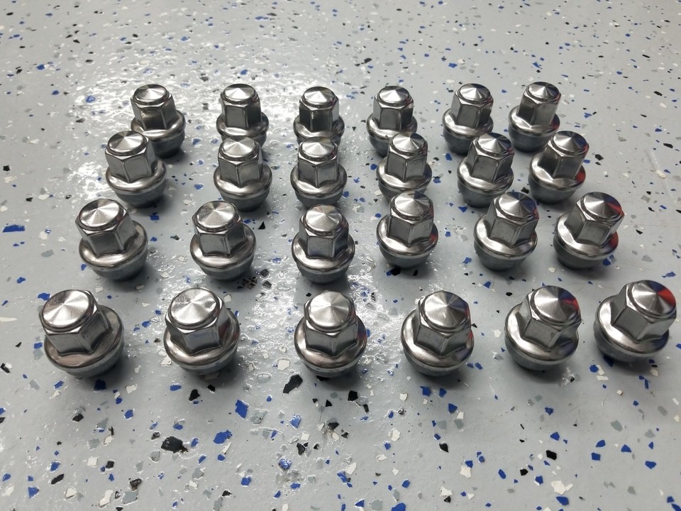24 2015-2025 Ford F150 14x1.5 Factory OEM Stainless Lugs Wheel Nuts ...