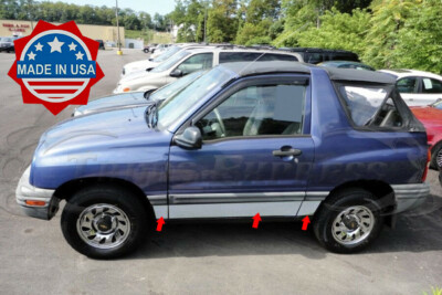 1999-2004 Chevy/Geo Tracker Rocker Panel Trim Side Molding Stainless ...