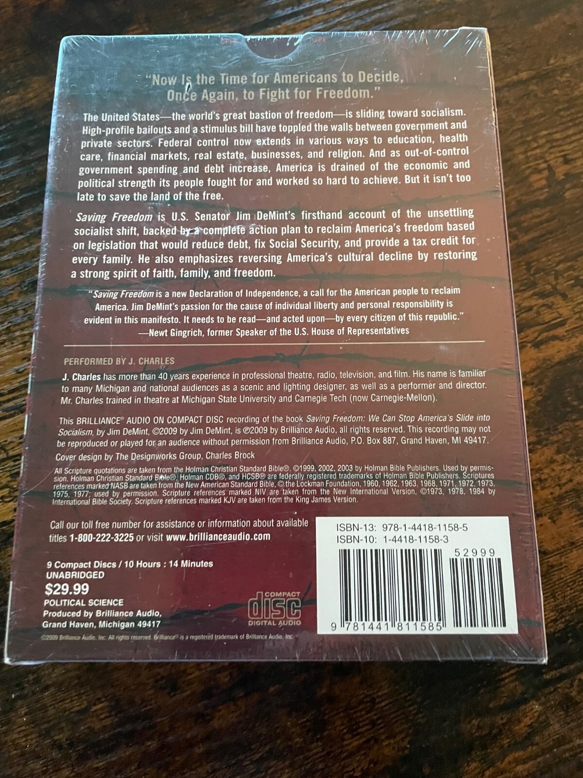 Saving Freedom : We Can Stop America's Slide into Socialism by Jim DeMint (2009, CD MP3 ...