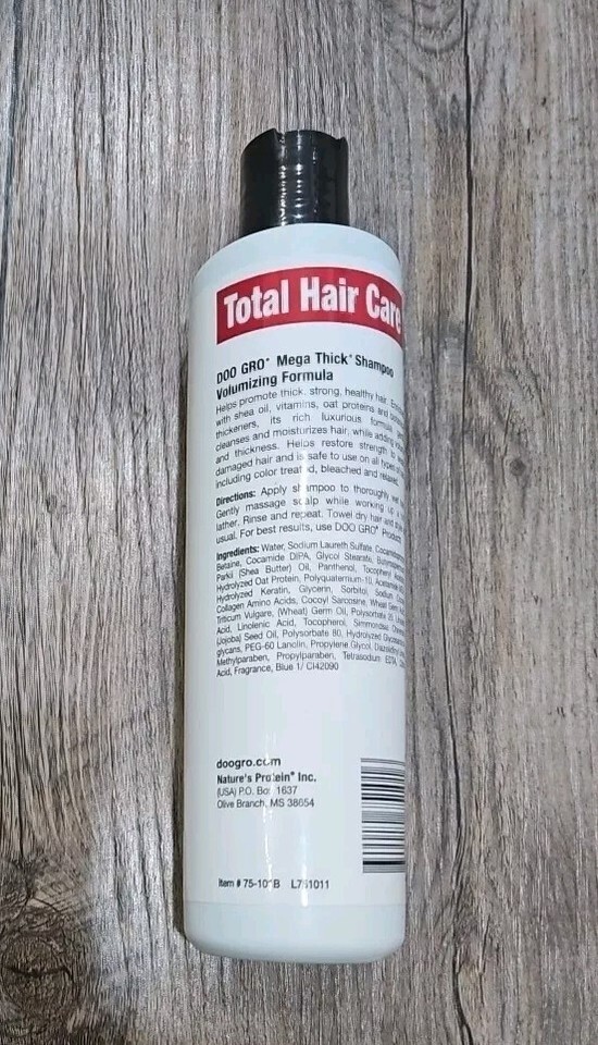 DOO GRO Mega Thick Shampoo 10 fl.oz Volumizing Formula Shampoo ...