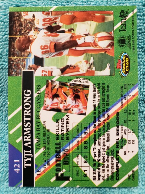 1993 Topps Stadium Club - #421 Tyji Armstrong (RC) for sale online | eBay