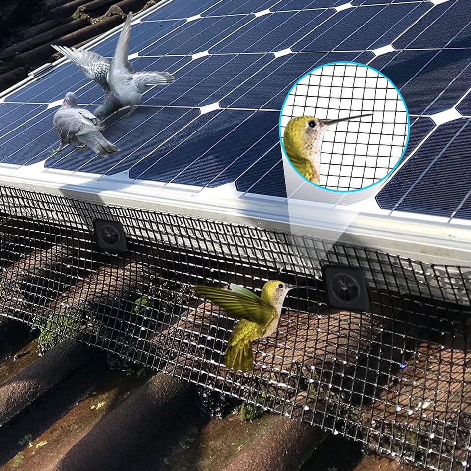 30m Solar Panel Bird Proofing KIT Stainless Steel Mesh /120 Aluminium ...