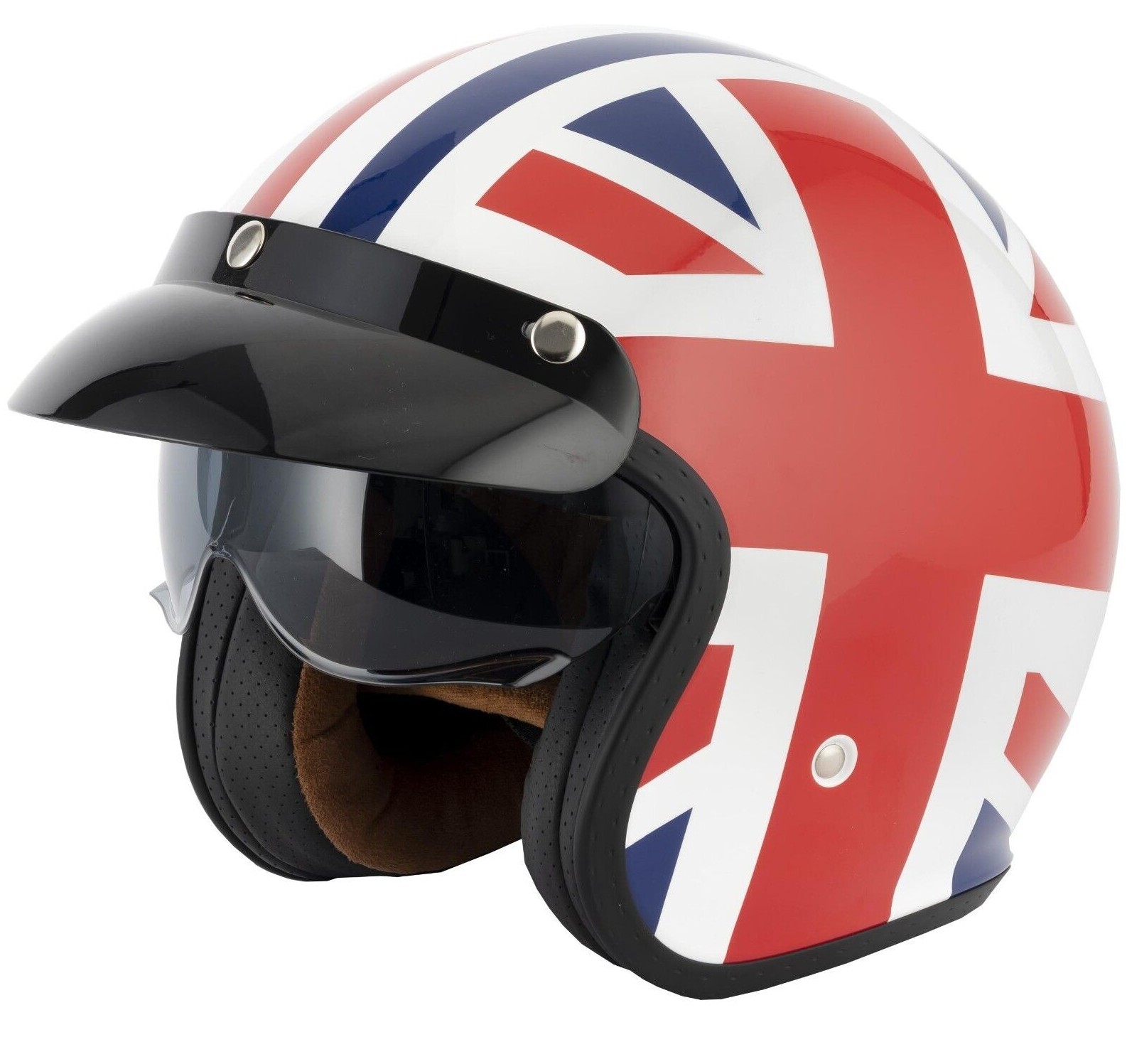 VCAN H589 SCOOTER MOD MOTORCYCLE OPEN FACE CRASH HELMET LAMBRETTA VESPA ...