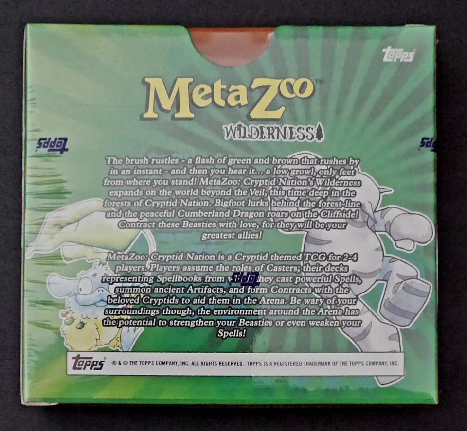 2022 Topps MetaZoo Wilderness - 30-Card Box - Brand New - Factory ...
