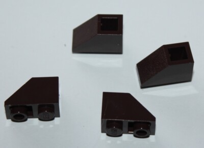 4 x Lego Dark Brown Slope, Inverted 45 2 x 1 ref 3665 | eBay