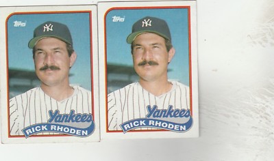 FREE SHIPPING-MINT-1989 TOPPS #18 RICK RHODEN YANKEES-2 | eBay