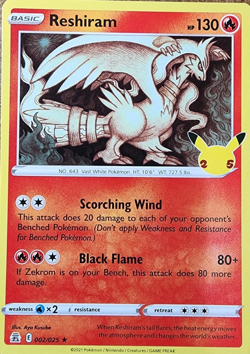 Reshiram Card