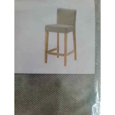 Ikea HENRIKSDAL Bar Stool Cover Slipcover ORRSTA LIGHT GRAY New w 203. ...