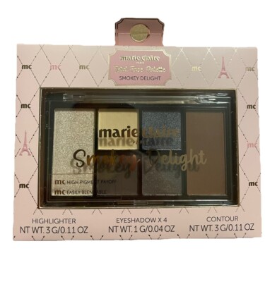 Marie Claire Paris Smokey Delight Total Face Palette~Highlighter ...