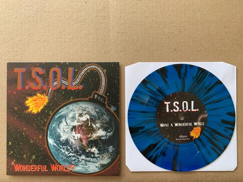 T.S.O.L tsol 7-inch blue vinyl Wonderful World? lindsey kuhn limited ...