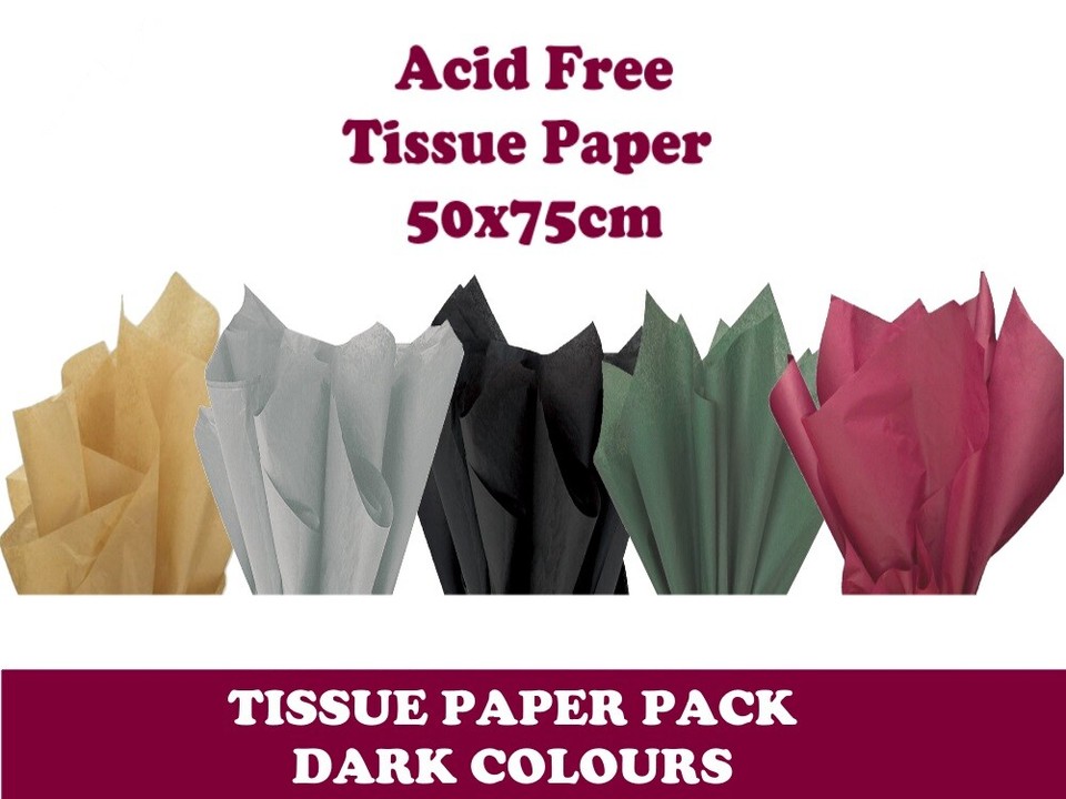 Coloured Tissue Paper Luxury 18GSM Retail Present Gift Wrapping Sheets ...