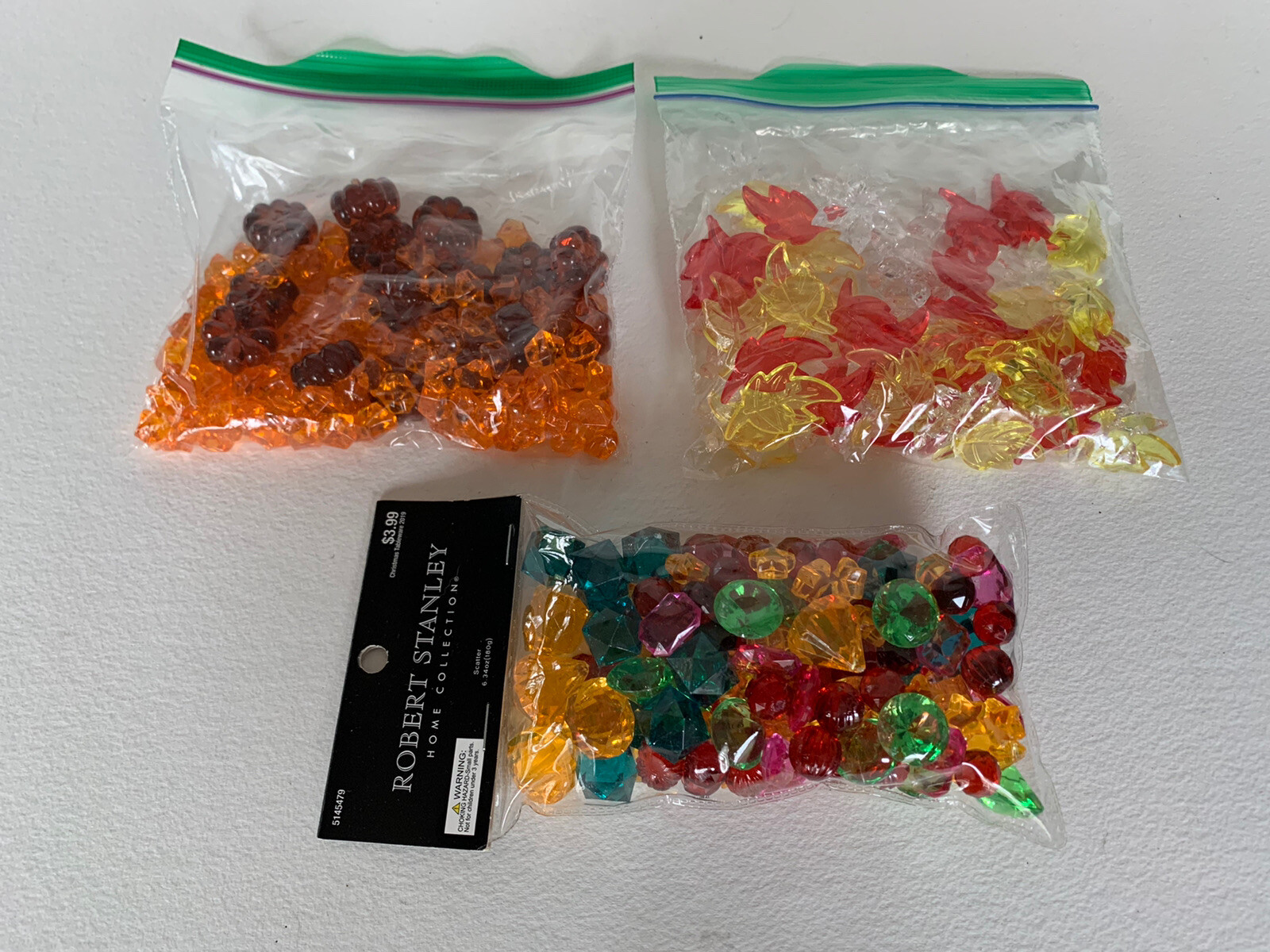 LOT OF ROBERT STANLEY FALL /AUTUMN TABLE SCATTERS AND FILLERS ...