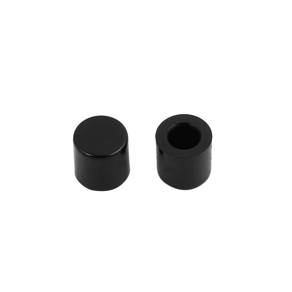 20Pcs Round Shaped Tactile Button Caps Covers Black for 6x6mm Tact ...