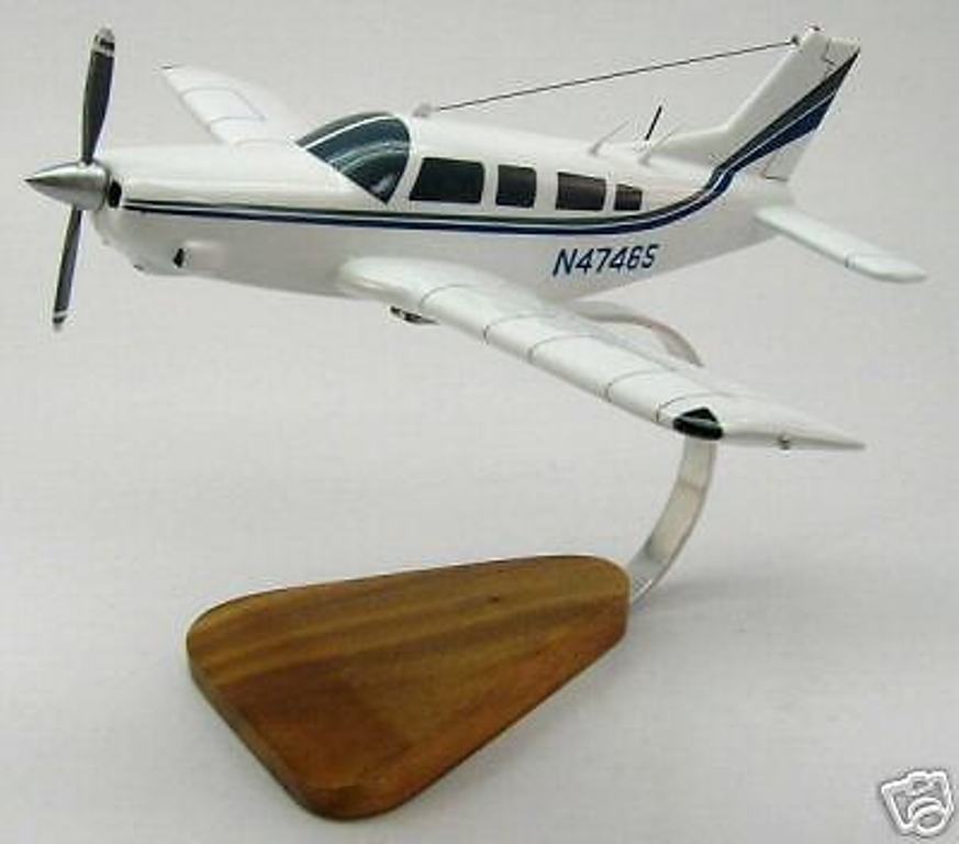 PA-32 Piper Cherokee Lance PA32 Airplane Desk Wood Model Small New | eBay