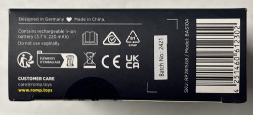 ROMP Bass, Anal Plug, The Whole Truth, Vibrating | eBay