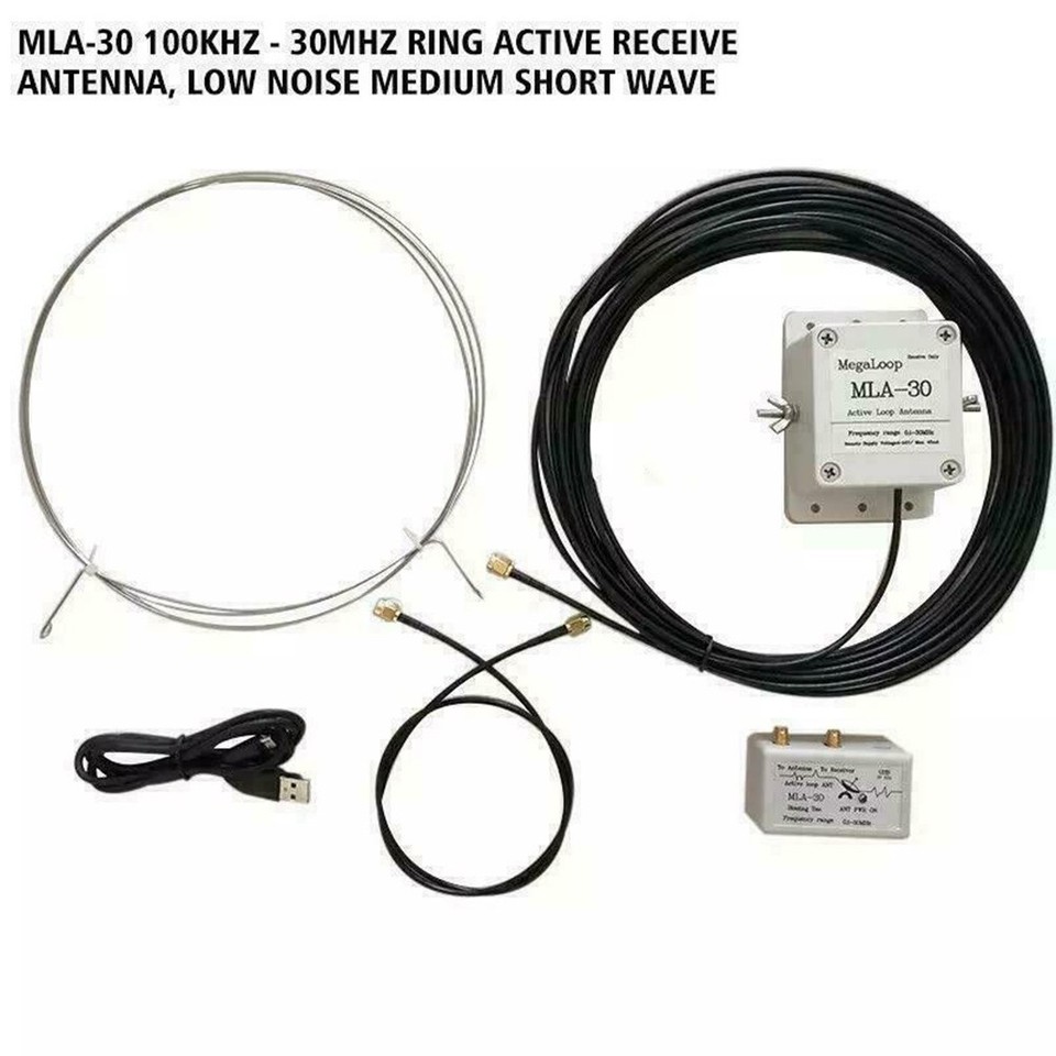 Shortwave Radio MLA-30+ Loop Antenna 0.5MHz-30MHz Directional Magnetic ...