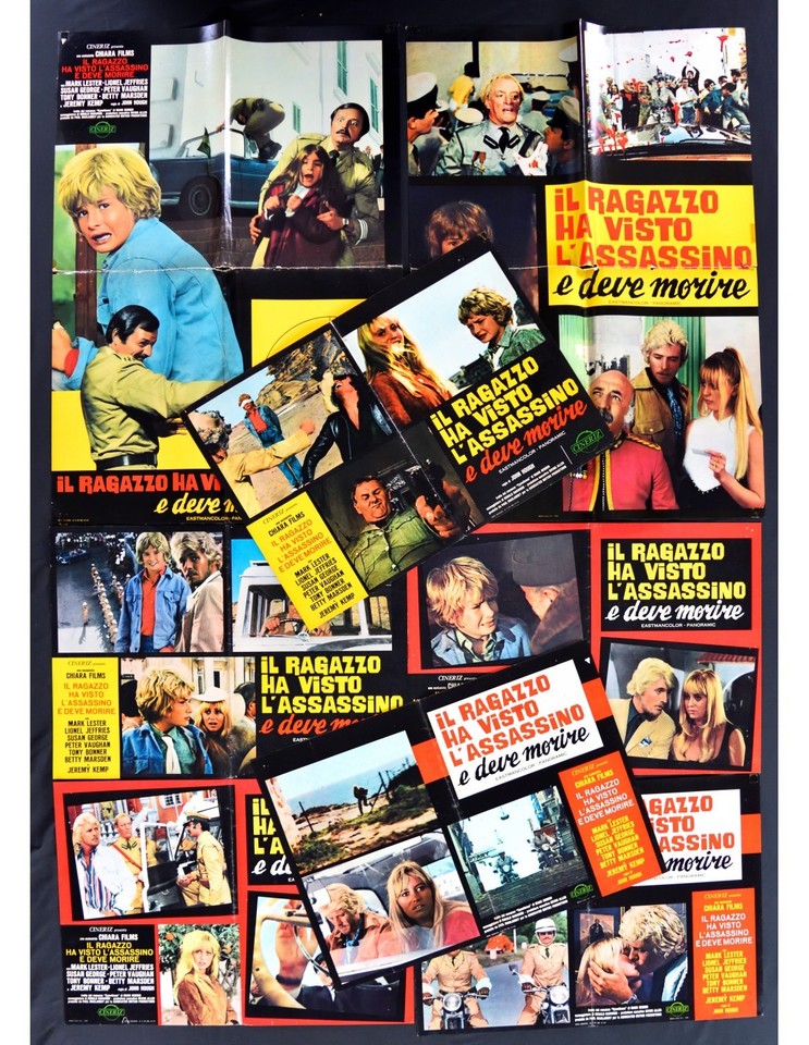 Photo Cards The Boy Who Saw The Killer And Must Die Mark Lester F356 | eBay