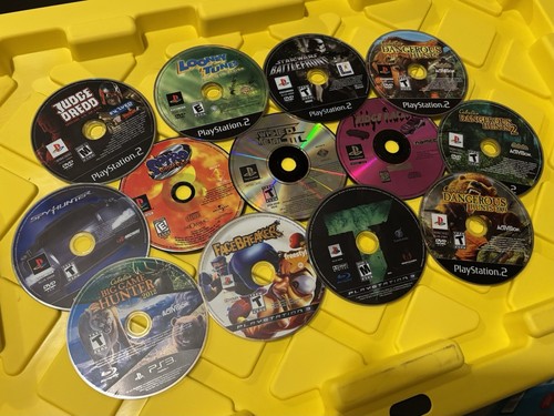 BIG Lot of Damaged Games (Sony, PlayStation 1, 2, & 3) Discs Only - All ...