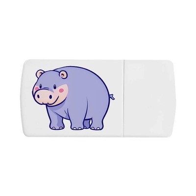 'Cartoon Hippo' Pill Box with Tablet Splitter (PI00026029) | eBay