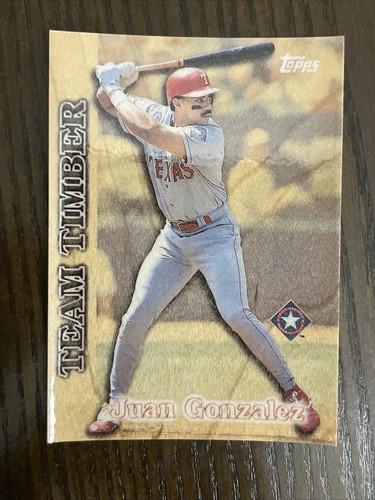 1997 Topps Team Timber #TT-10 Juan Gonzalez Texas Rangers | eBay
