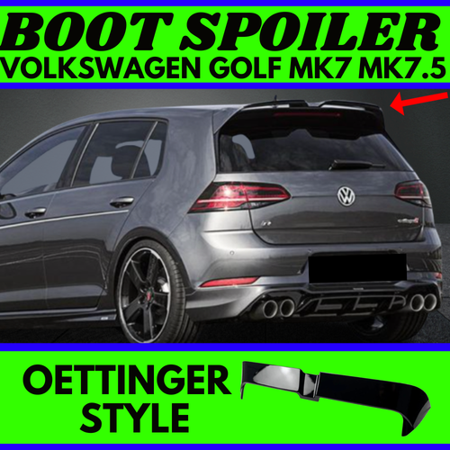 Gloss Black Rear Spoiler Wing For Volkswagen VW MK7 MK7.5 GTI R ...