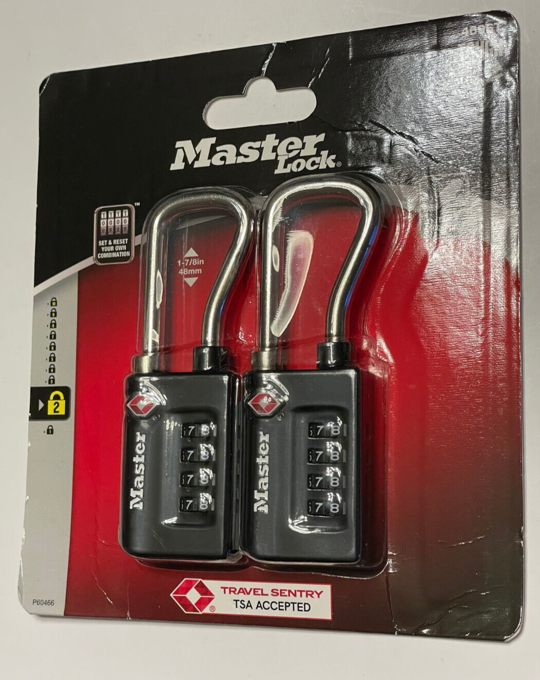 Master Lock 4696T TSA Approved Luggage Lock - 2 Pack, Black | eBay