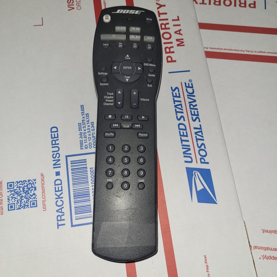 Original Bose Remote Control For 321 II/III no battery cover used as is ...