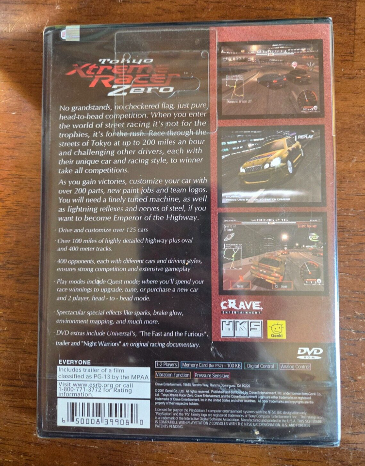 NEW SEALED! Tokyo Xtreme Racer Zero ( PS2 Sony PlayStation 2, 2001 ...