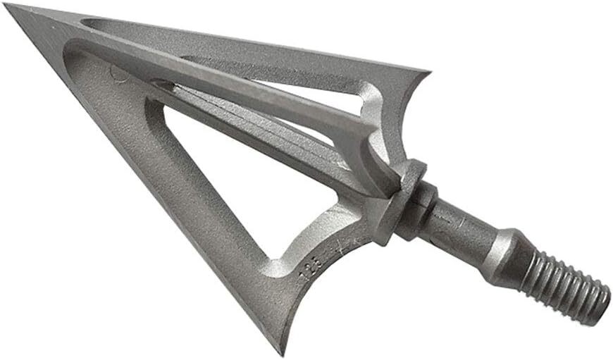 Archery Broadheads 100/125 Grain Fixed Blades Stainless Steel Hunting ...