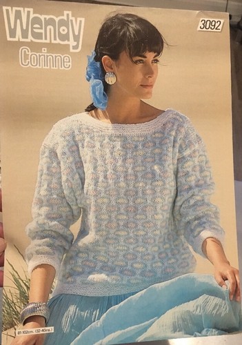 Wendy Corinne DK Long Sleeve Jumper Knitting Pattern | eBay UK