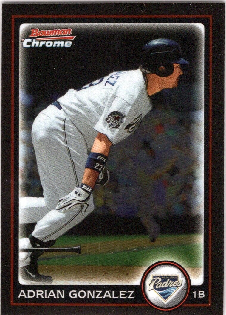 2010 Bowman Chrome #48 Adrian Gonzalez San Diego Padres | eBay