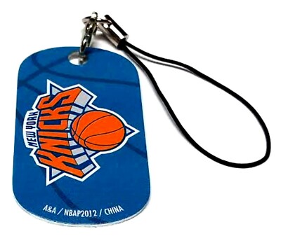 NEW YORK KNICKS NEW 1.5" LONG METAL DOG TAG DANGLER NBA BASKETBALL ...
