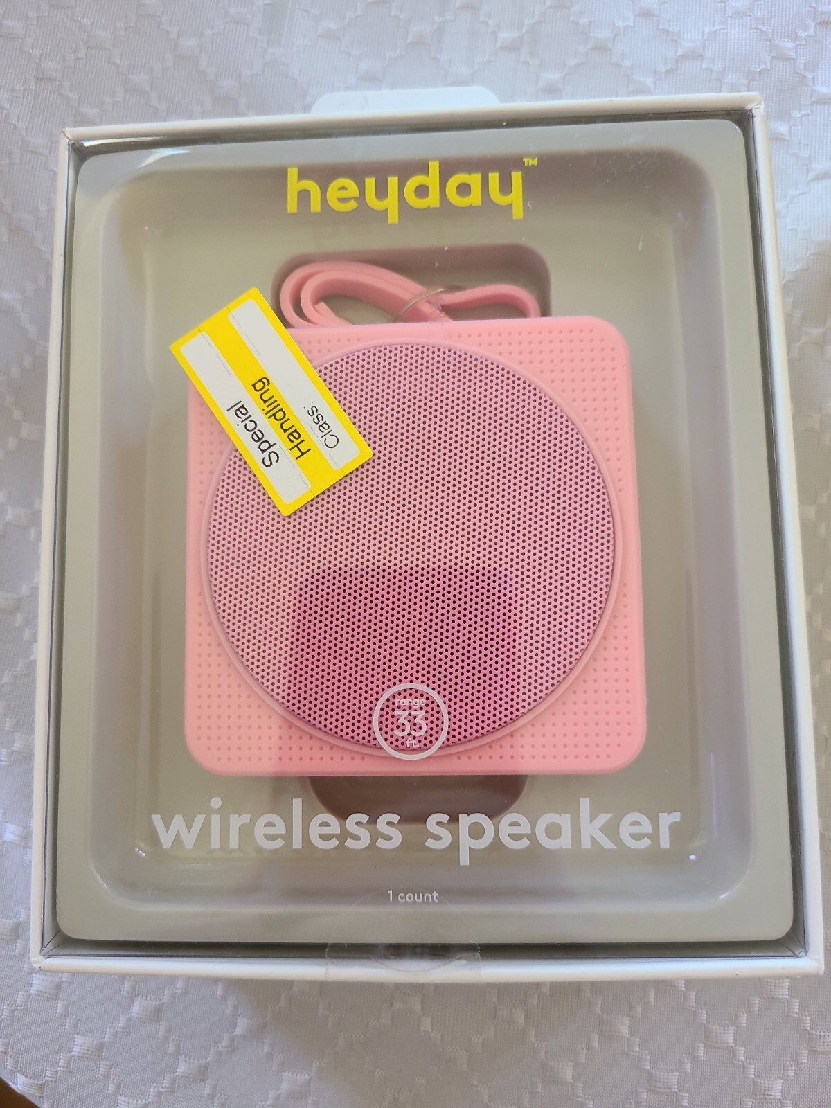 heyday Cylinder Portable Bluetooth Speaker with Strap - Pink for sale ...