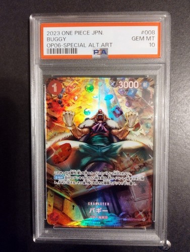 PSA 10 BUGGY One Piece Card OP03-008 UC OP06-SPECIAL ALT ART 2023 ...