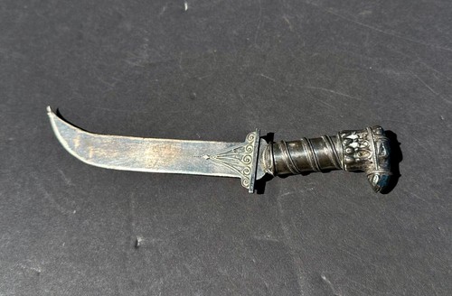 Judaica Sterling Silver Knife Israel Stanetzky Camel Head Dagger Letter ...